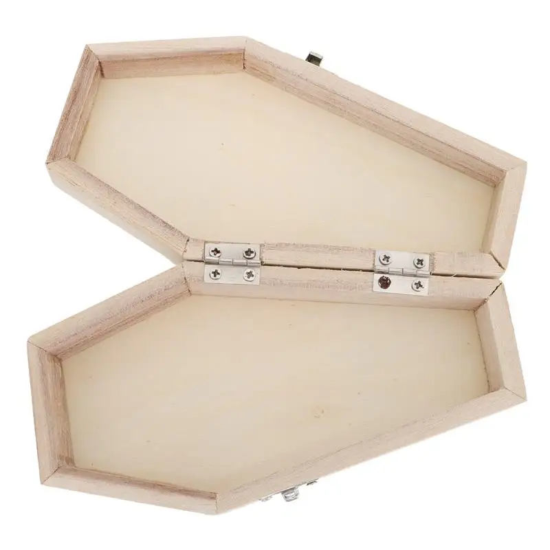 Halloween-Coffin-Candy-box-Mini-Hexagonal-Coffin-Gift-Box-Wooden-Box ...