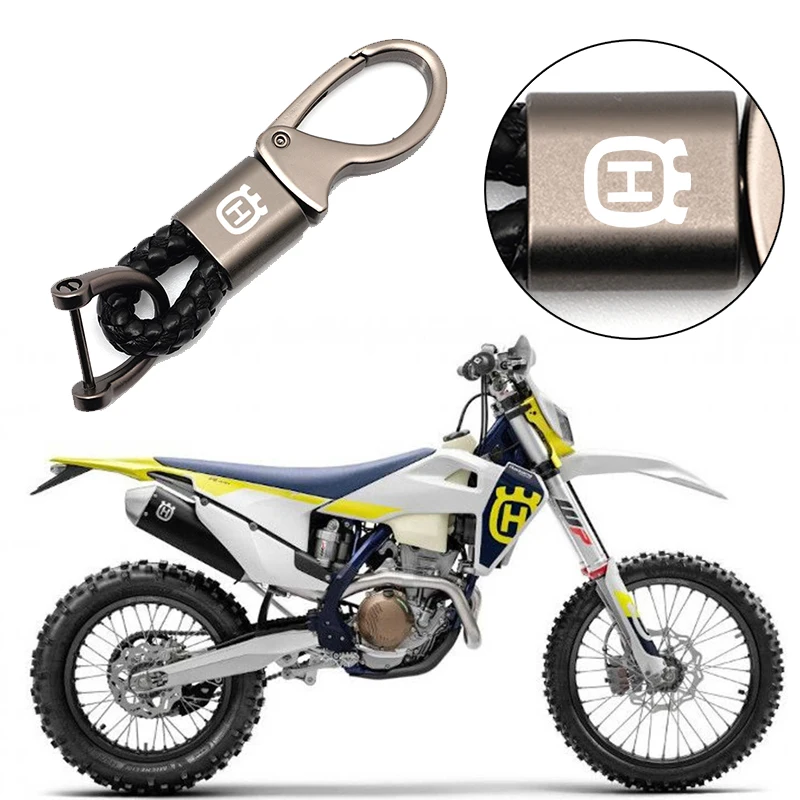LLavero de cuerda trenzada para motocicleta, accesorio de aleación de ...