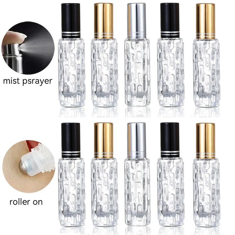 6pcs-10ml-Thick-Glass-Roll-on-Bottles-for-Essential-Oil-Perfume-Empty ...