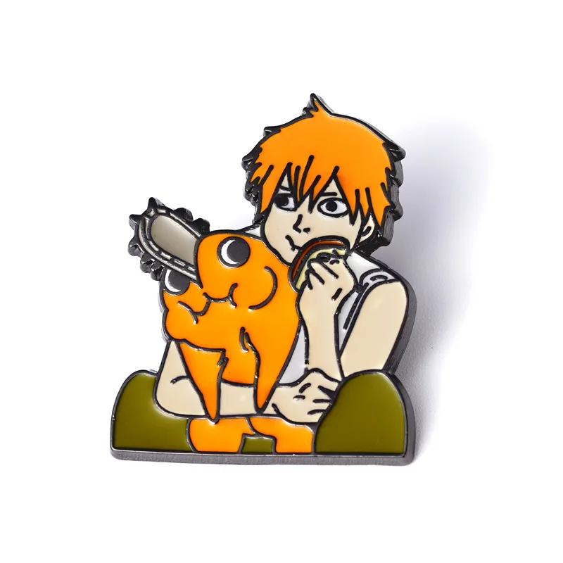 Anime Chainsaw Man Denji Pochita Enamel Pin - KawaiiMerch.com