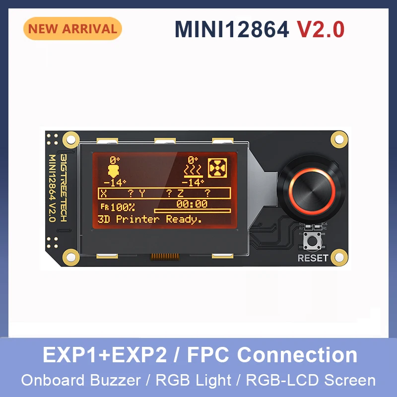 BIGTREETECH-Mini-12864-V2-0-LCD-Display-Mini12864-Screen-RGB-Light-3D ...