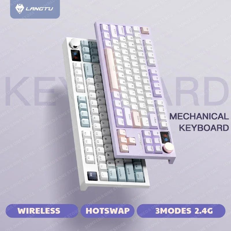 Langtu LT84 Mechanical Keyboard 84 Keys Full Non-impact RGB Backlit ...