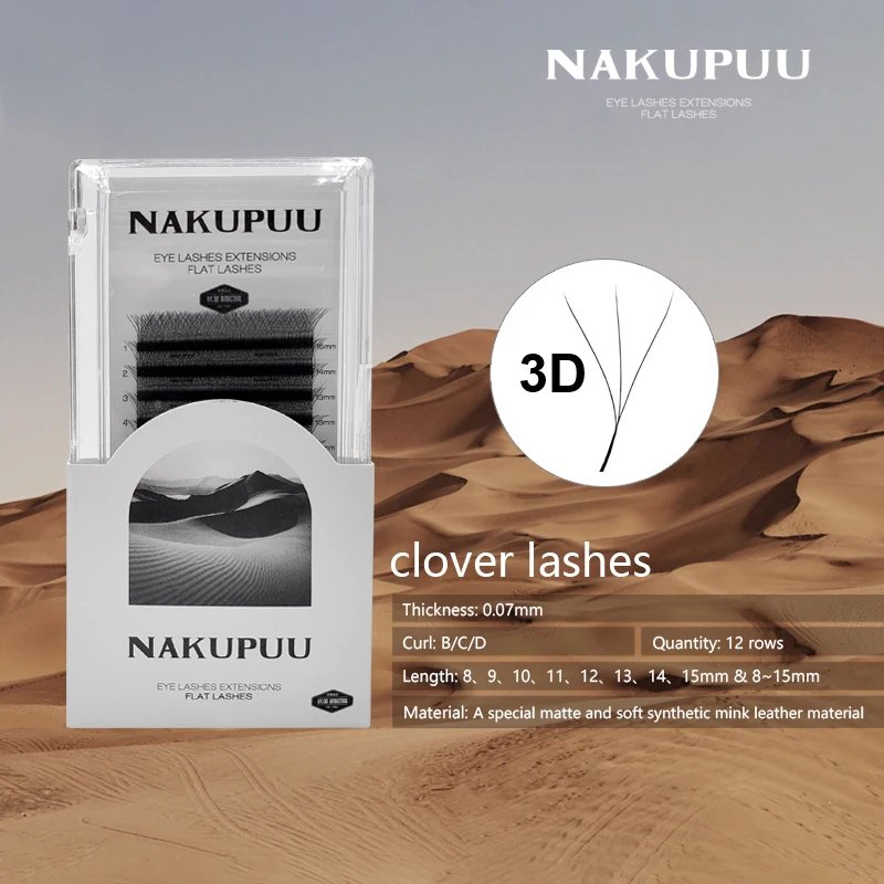 NAKUPUU-3D-W-Shape-Lash-Extensions-Bundle-Bloom-Volume-Fan-Soft-Natural ...