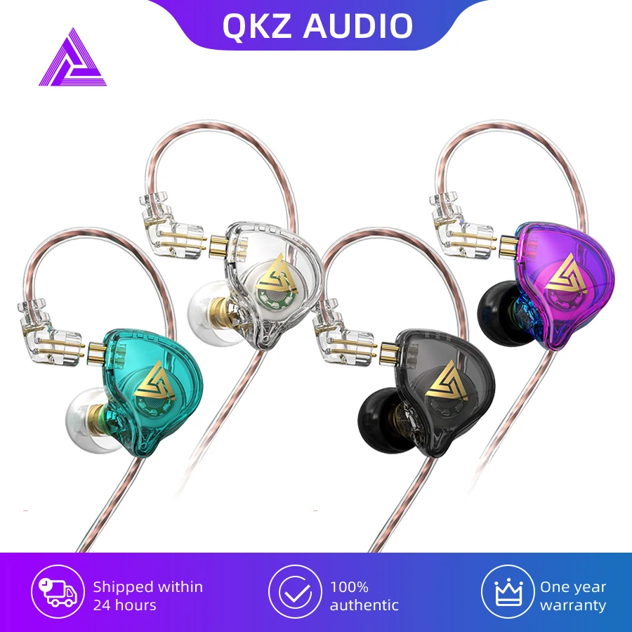 QKZ AK6 PLUS HiFi Earphone Noise Cancelling Headset Music Monitor Sport Earbuds In Ear Dynamic ...