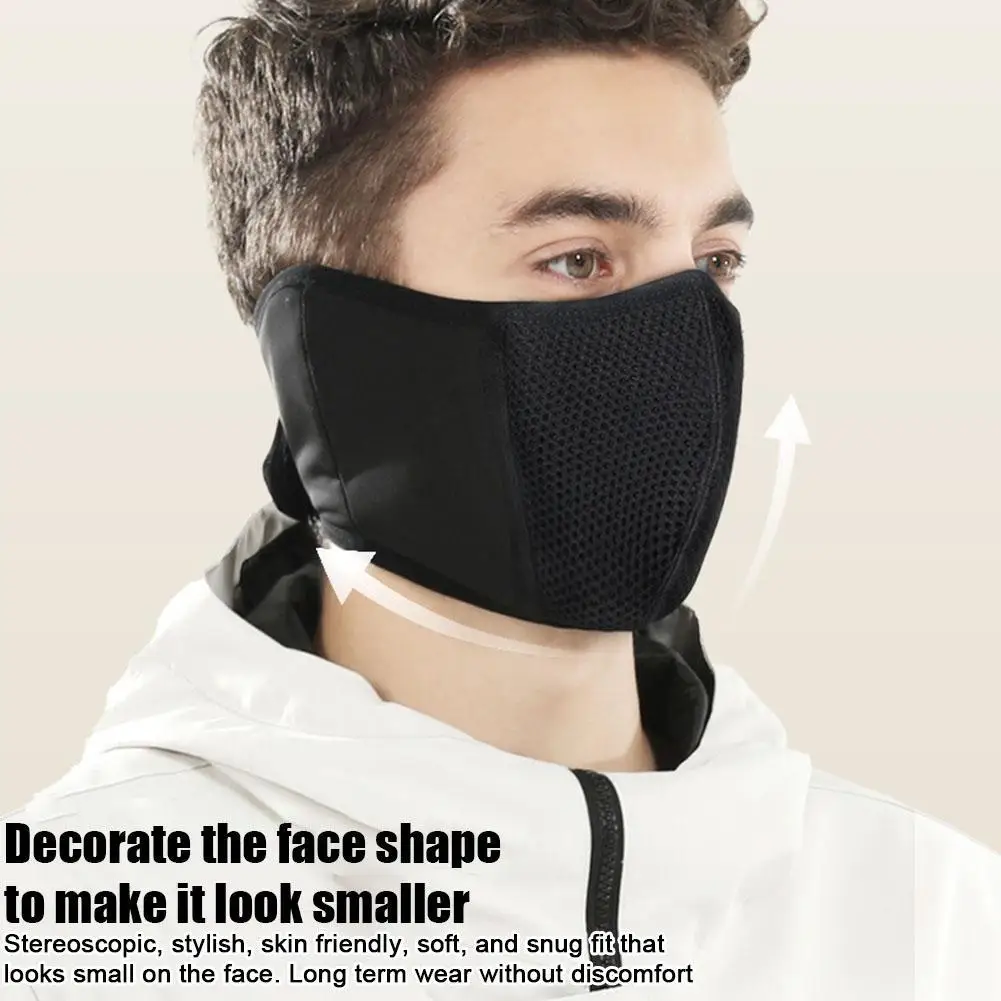 Windproof Riding Ski Mask Winter Warm Wool Mask Dustproof Hood Reusable ...