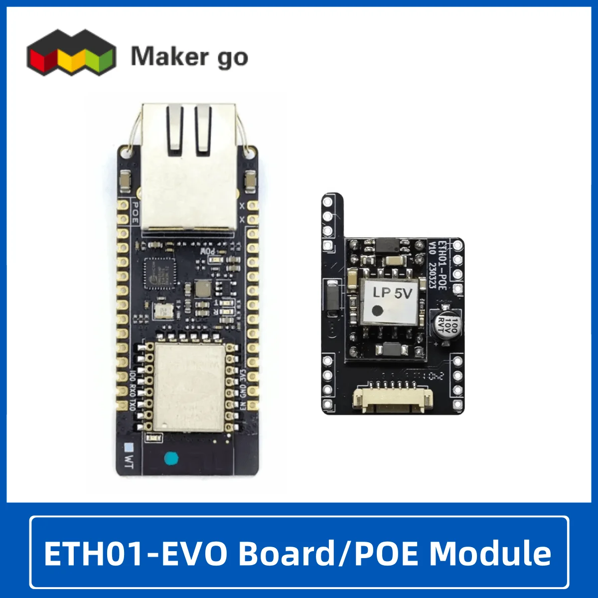 WT32-ETH01-EVO-ESP32-C3-Development-Board-POE-Module-Embedded-Serial-Port-to-Ethernet-WIFI ...