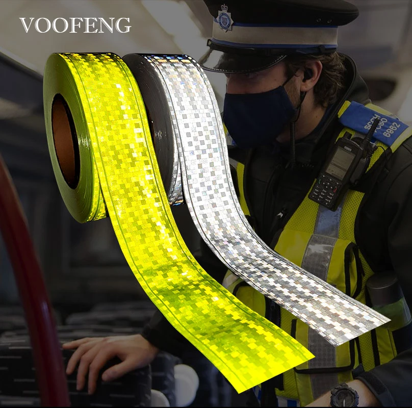 VOOFENG-Microprismatic-Reflective-PVC-Tape-Plain-Shining-Small-Square ...