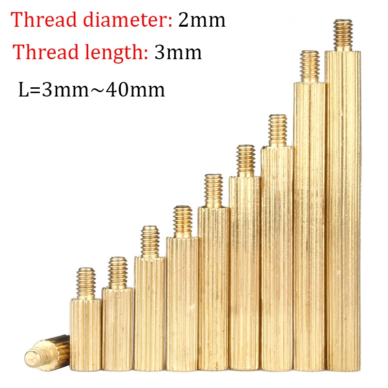 M2-Brass-Threaded-Pillar-Round-Spacing-Screw-for-PCB-Standoff-Spacer ...
