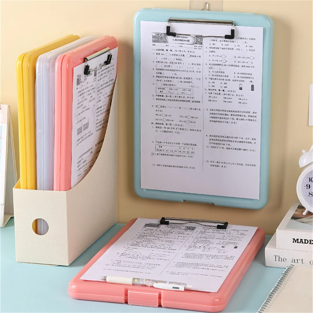 A4-File-Folder-Multifunctional-Writing-Pad-Folder-Plastic-Storage ...