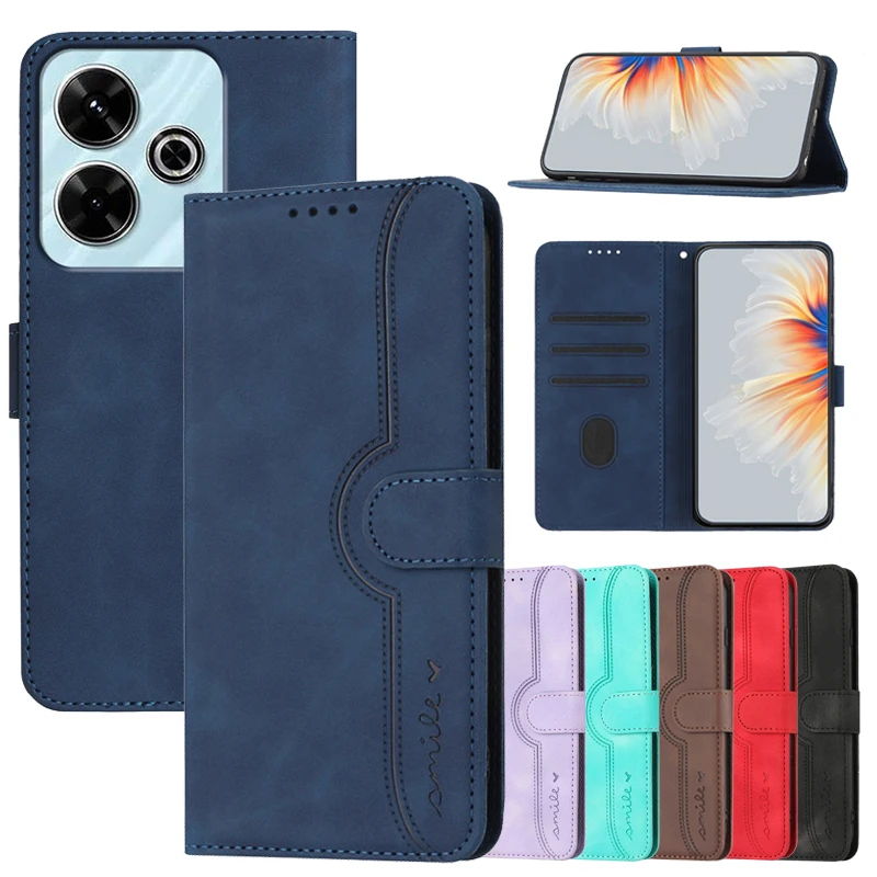 Flip-Cases-For-PocoF6-Cover-on-For-Xiaomi-Poco-F6-X6-M6-Pro-C61-C65 ...