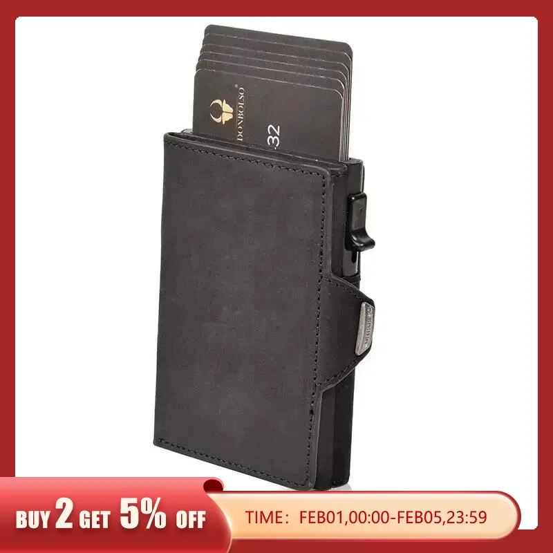 Men-Purse-Metal-Leather-Automatic-Pop-Up-Box-Purse-Multi-card-Position ...
