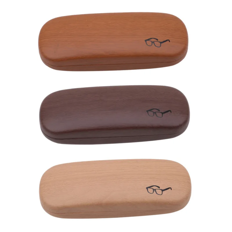 High-Quality-Wood-Grain-Hard-Kit-Holder-Metal-Reading-Glasses-Case-For ...