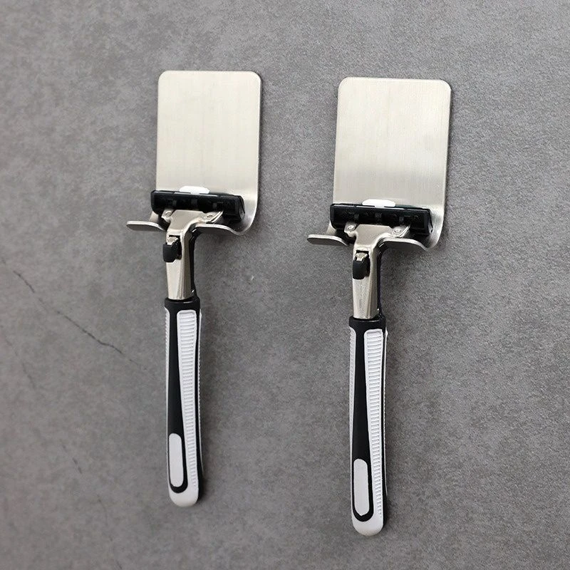 2Pcs Shaving Razor Holder Shower Stainless Steel Bathroom Wall Razor ...
