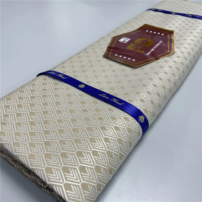 5-Yards-Nigerian-Senator-Wear-Suit-Fabric-Material-African-100-Cotton ...