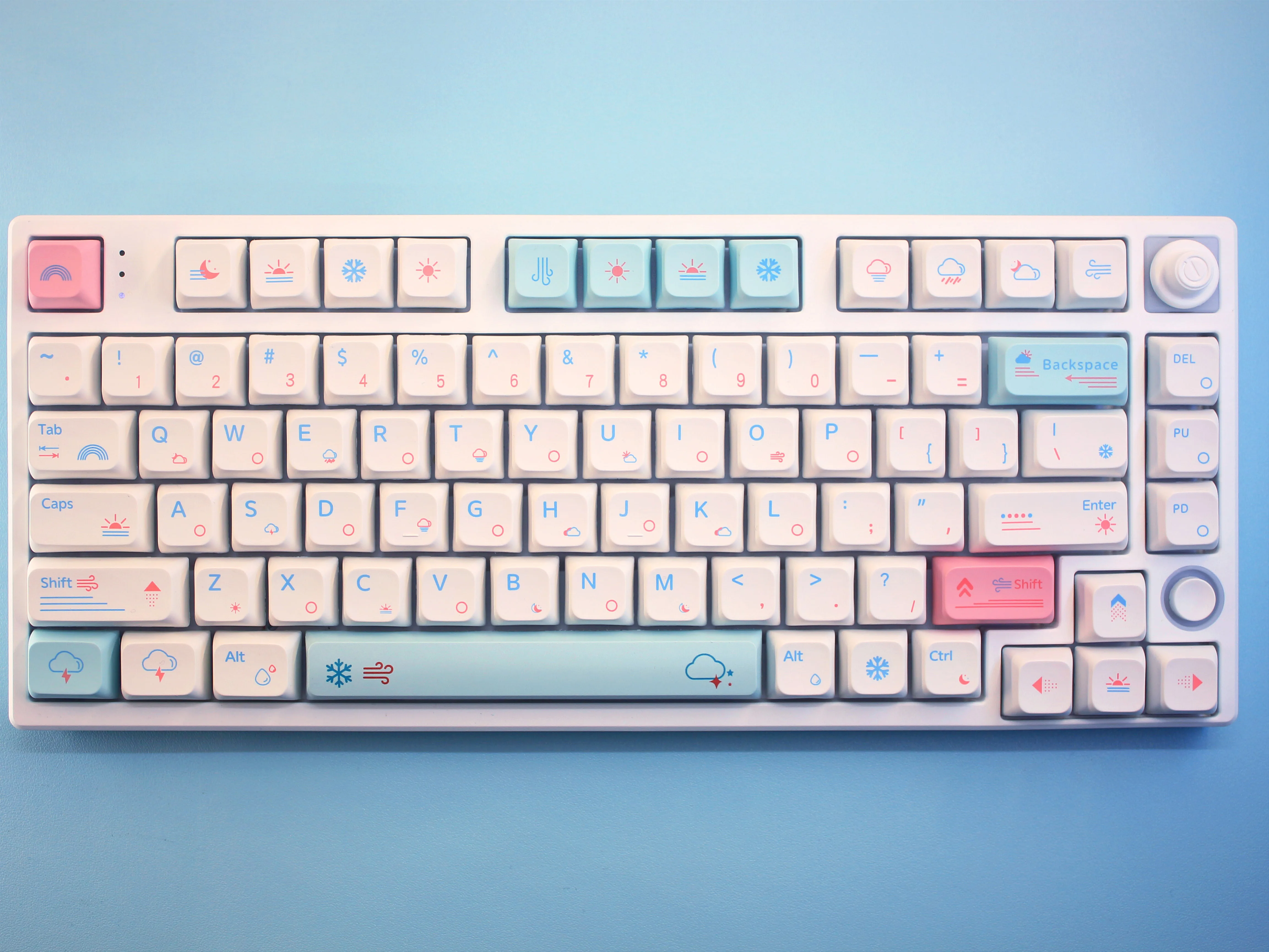 Cute-Weather-Keycaps-PBT-DYE-SUB-XDA-Profile-135Keys-GMK-Clong-Double ...