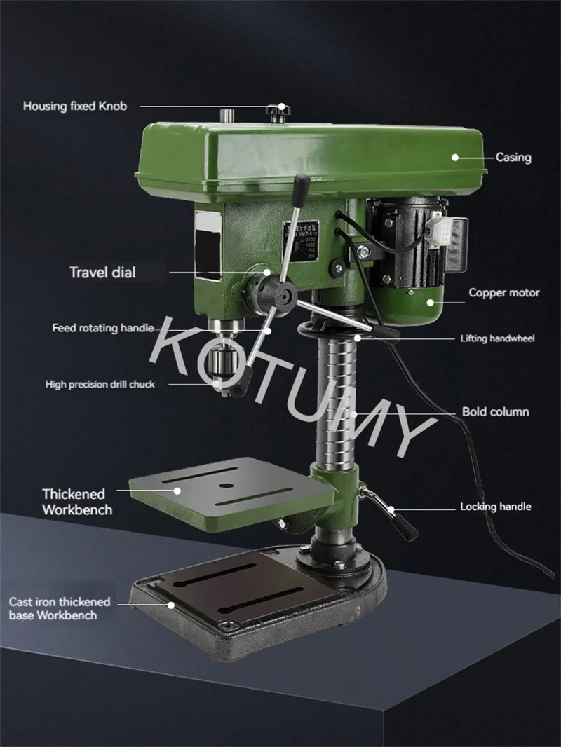 Z516 Electric Bench Drill Multi-Function Micro Drilling Machine 220V ...