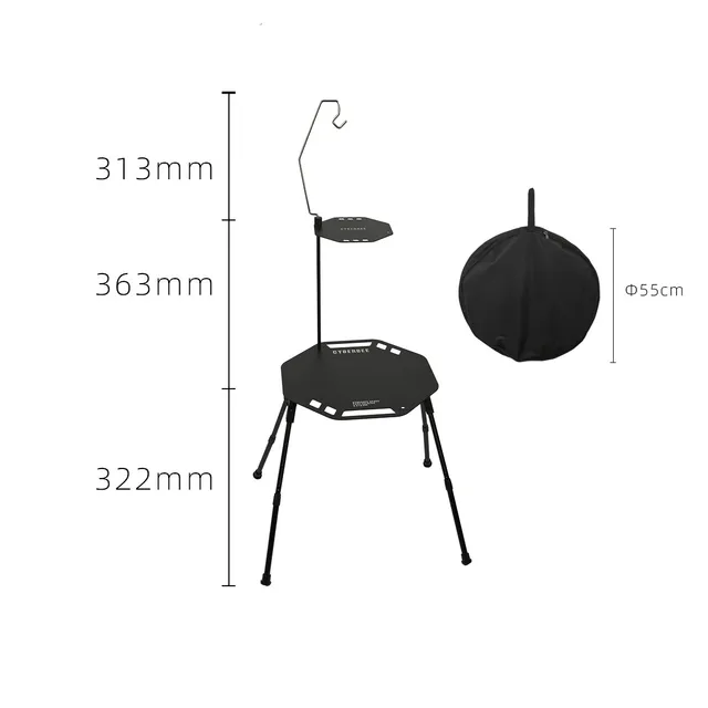 Outdoor Octagonal Tactical Table Portable Aluminum Alloy Table Foldable ...