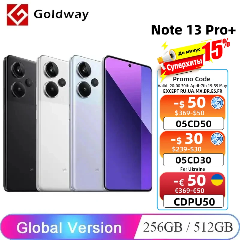 Xiaomi-Redmi-Note-13-Pro-Plus-5G-Global-Version-Cell-phone-200MP-OIS ...