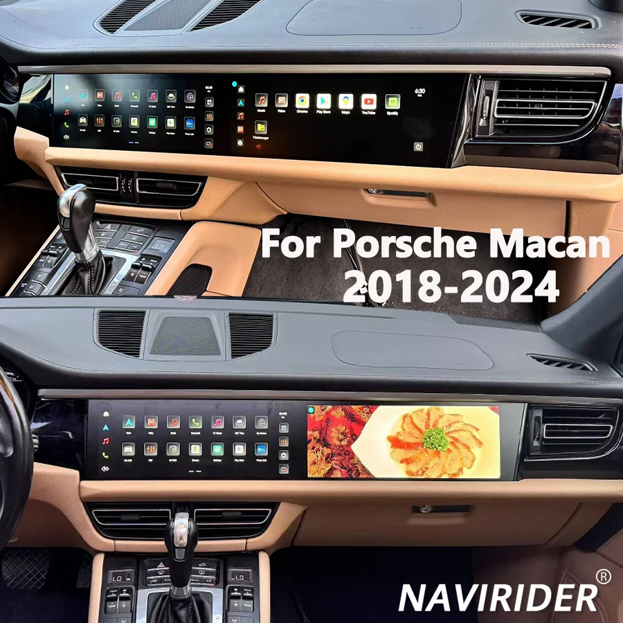 12.3inch+12.3inch Touch Screen For Porsche Macan 2018-2024 GPS ...
