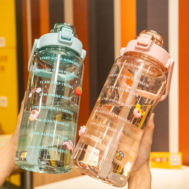 Reusable Plastic Water Bottles With Straw