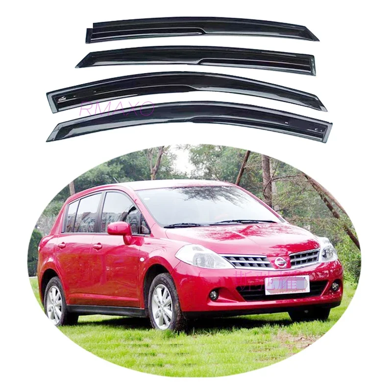 For Nissan Versa hatchback 2006-2009 Tiida Plastic Window Visor Vent ...