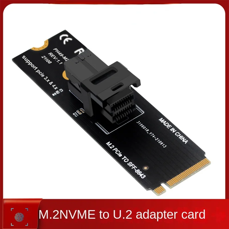 M.2 NVME To U.2 Adapter Card Mini Sas 8643 To 8639 U.2 (SFF 8639) NVMe ...