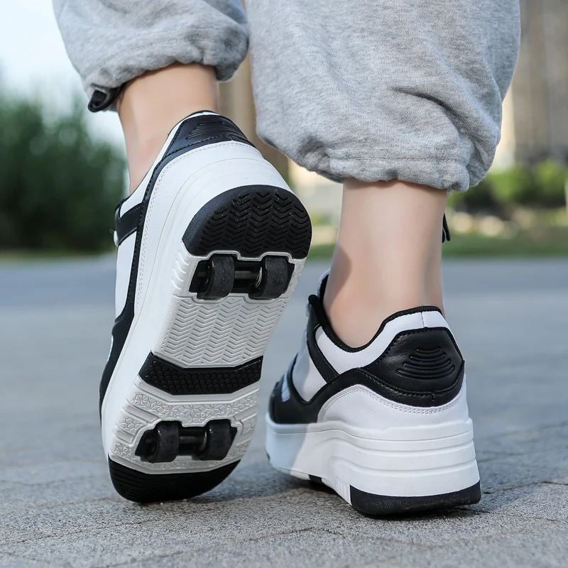 Sapatos-de-skate-com-rodas-para-crian-as-Sapatos-esportivos-ao-ar-livre ...