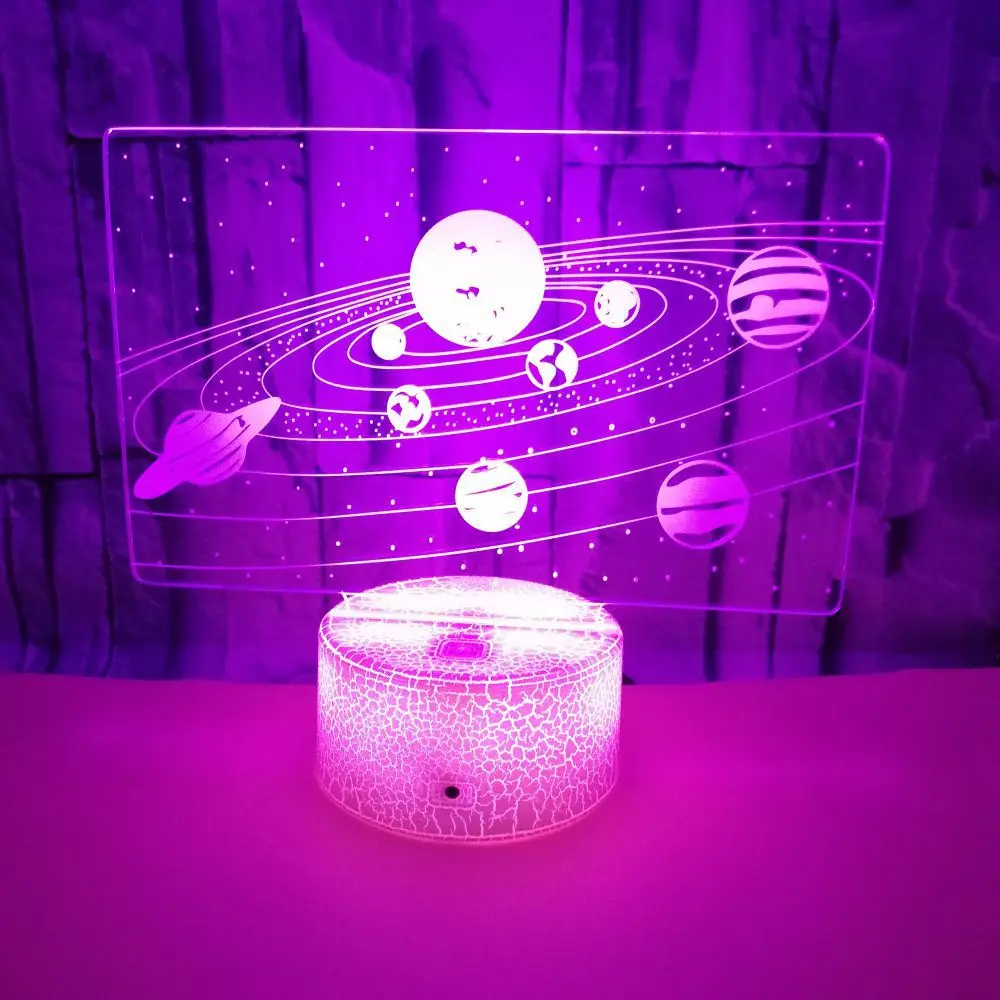 Solar-System-3D-Optical-Illusion-Table-Lamp-Universe-Space-Galaxy-Night ...