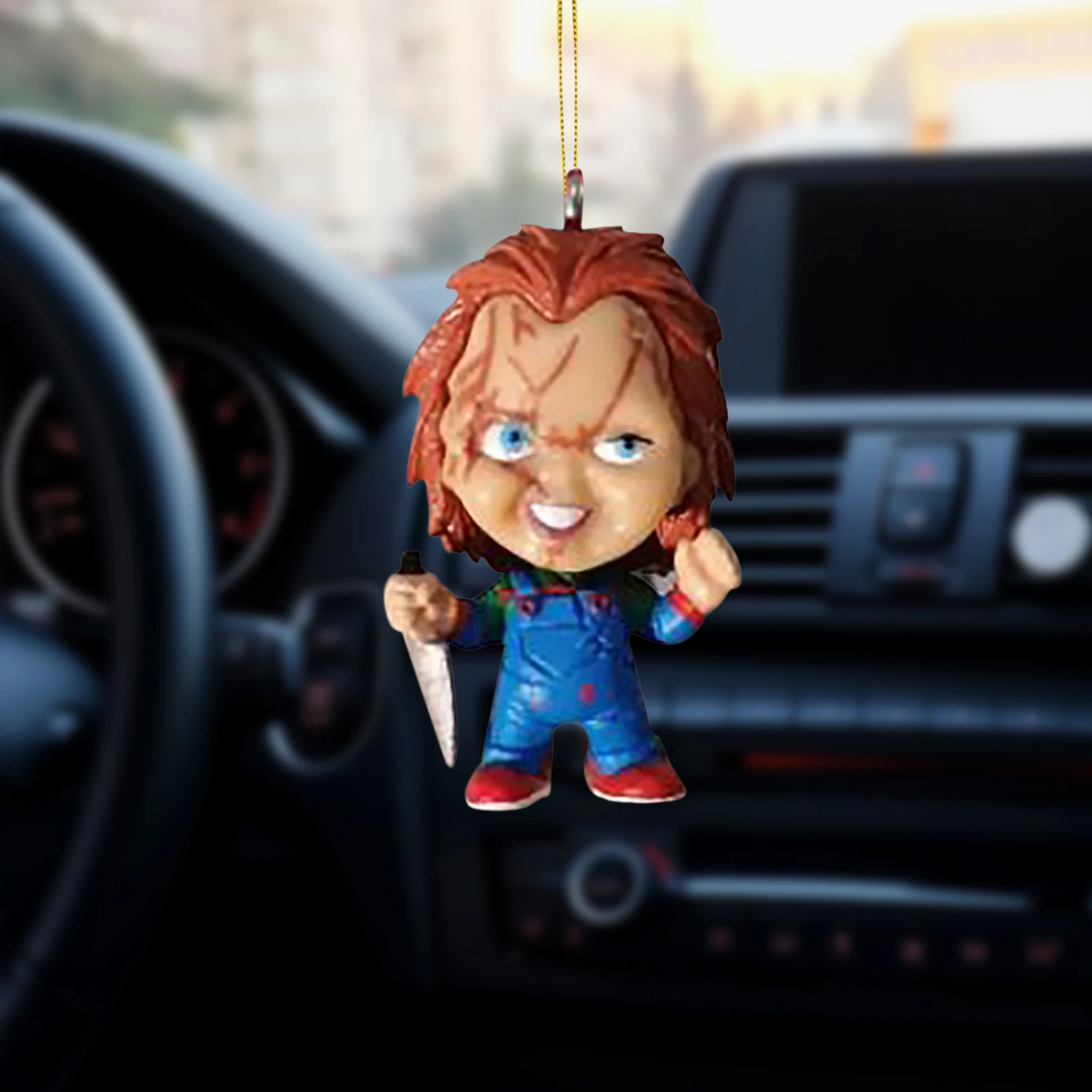 Acrylic Horror Gnome Pendant Hangable Unique Halloween Gift Ornaments ...