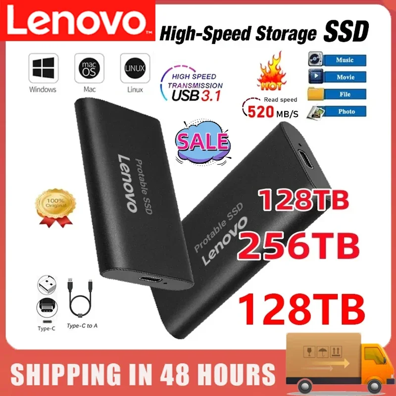 Lenovo-External-Hard-Drive-Portable-2TB-4TB-Solid-state-Hard-Disks-High ...