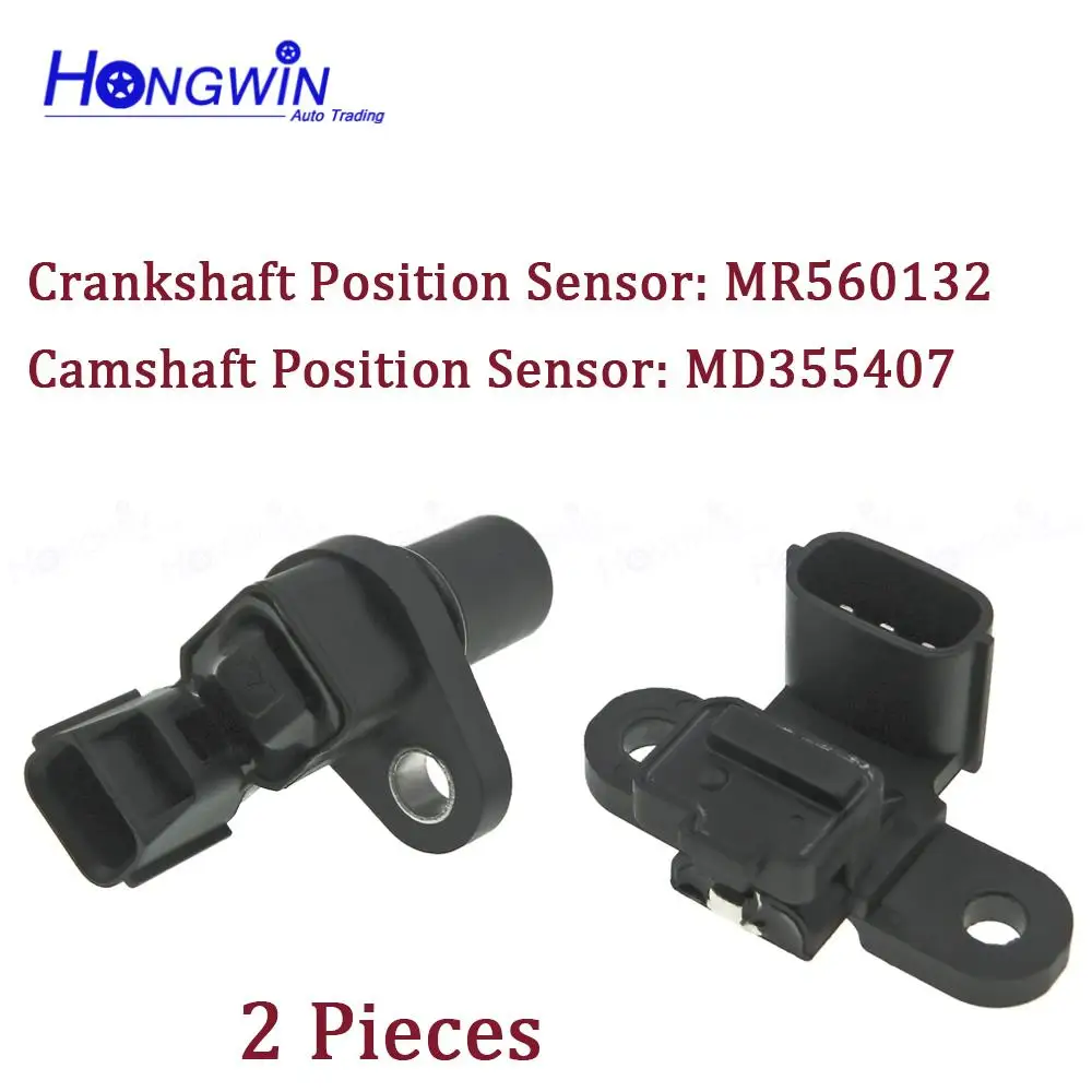 1-2-PCS-Camshaft-Crankshaft-Position-Sensors-MR560132-MD348074-MD355407 ...