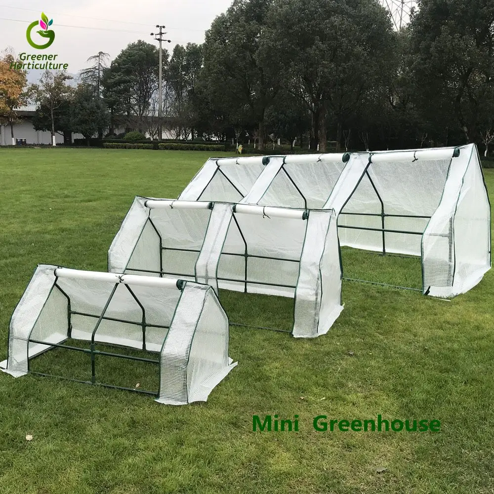Portable-Seedling-Greenhouse-with-Zippered-Doors-PVC-Cover-Outdoor ...