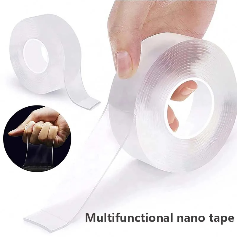 1-5M-Nano-Double-Sided-Tape-Heavy-Duty-Transparent-Reusable-Waterproof-Adhesive-Tapes-Cleanable ...