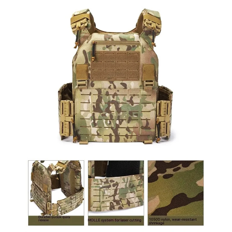 New-combat-vest-6094-quick-detachable-light-laser-cut-tactical-vest ...