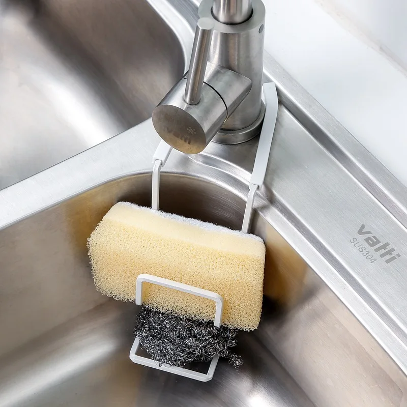 Kitchen-Sink-Sponges-Holder-Self-Adhesive-Sink-Sponges-Drain-Drying ...