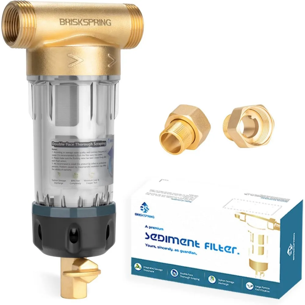 BriskSpring-40-100-Micron-Spin-Down-Sediment-Filter-With-Scraper-Whole ...