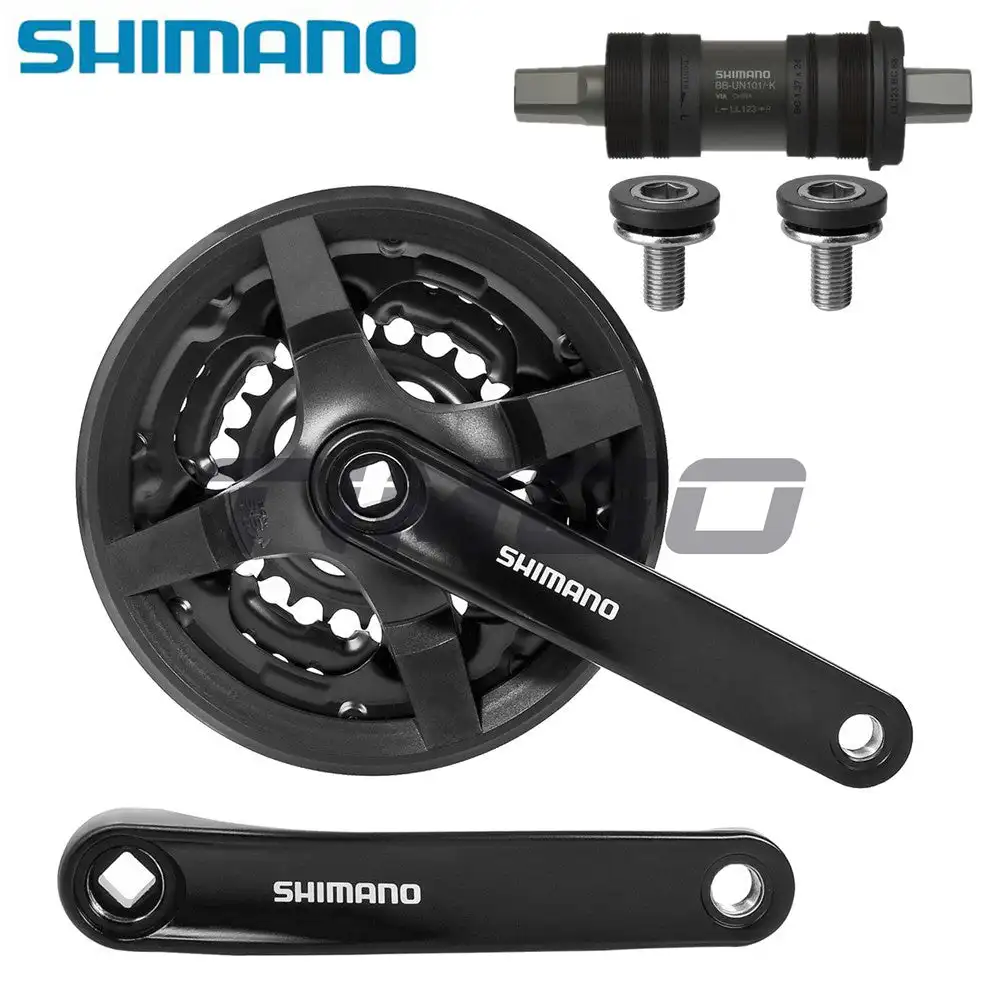Shimano-Tourney-FC-TY301-3x6-7-8-Speed-Crankset-Square-Taper-48-38-28T ...