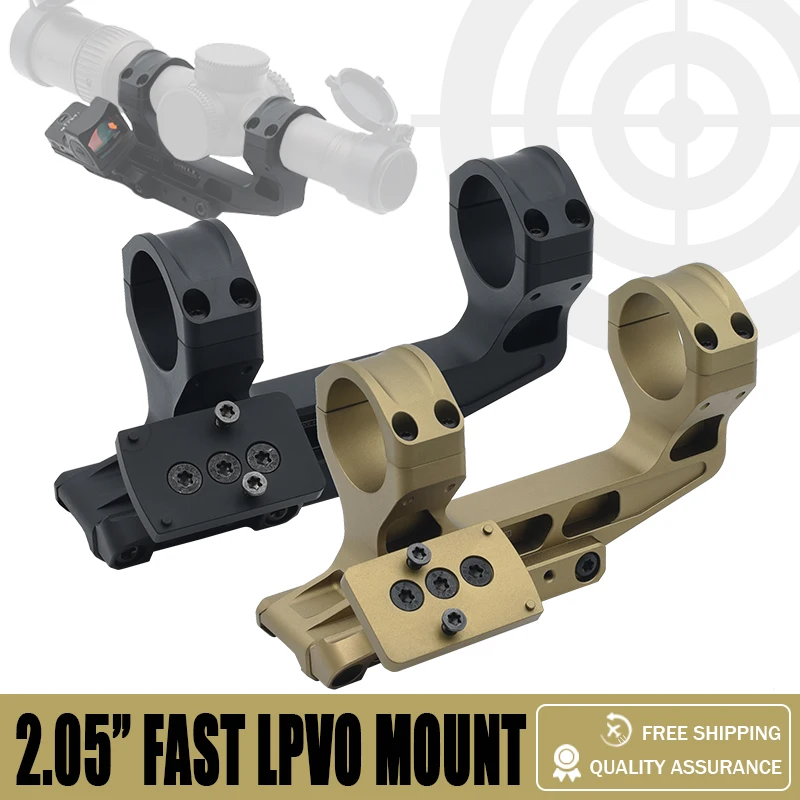 Tactical-Fast-2-05-LPVO-Scope-Mount-for-30mm-Tube-Riflescope-with-RMR ...