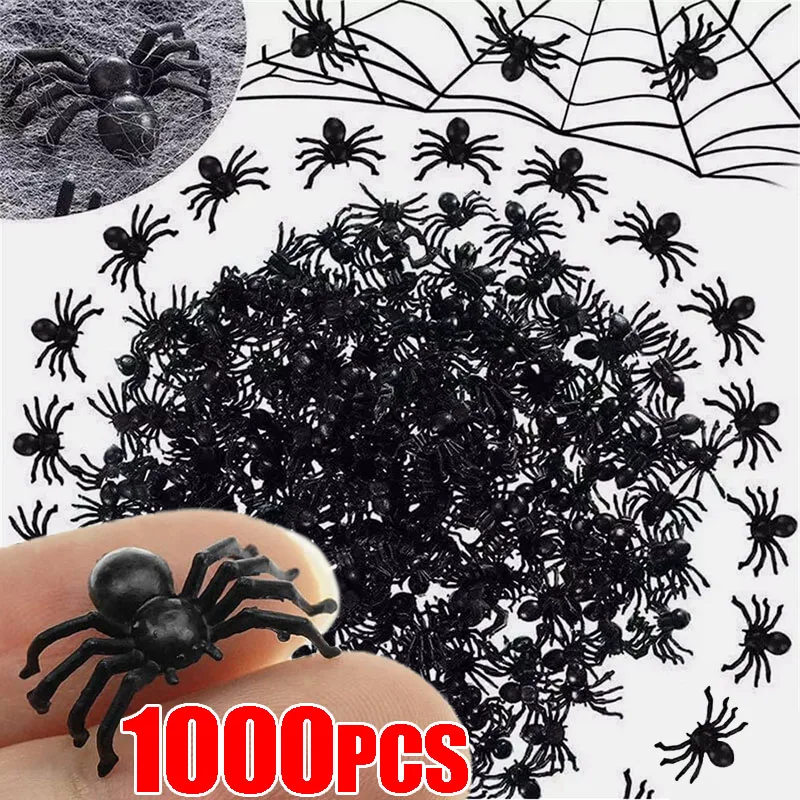 1000/50x Halloween araignée décoration petites araignées fausses en ...