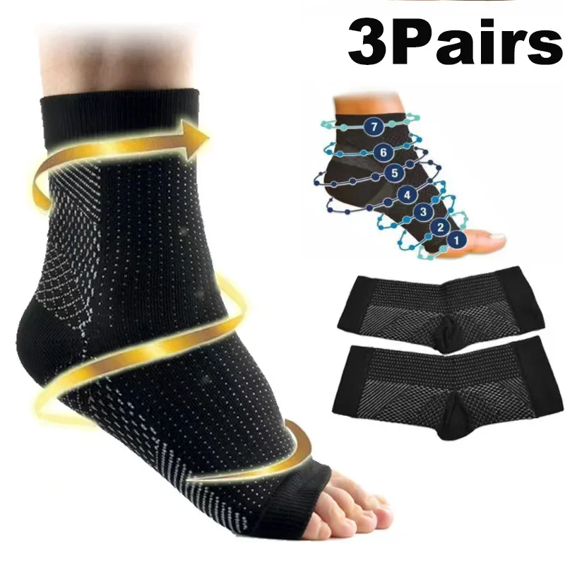 1-2-3-Pairs-Men-Women-Sports-Socks-Foot-Compression-Foot-Angel-Ankle ...
