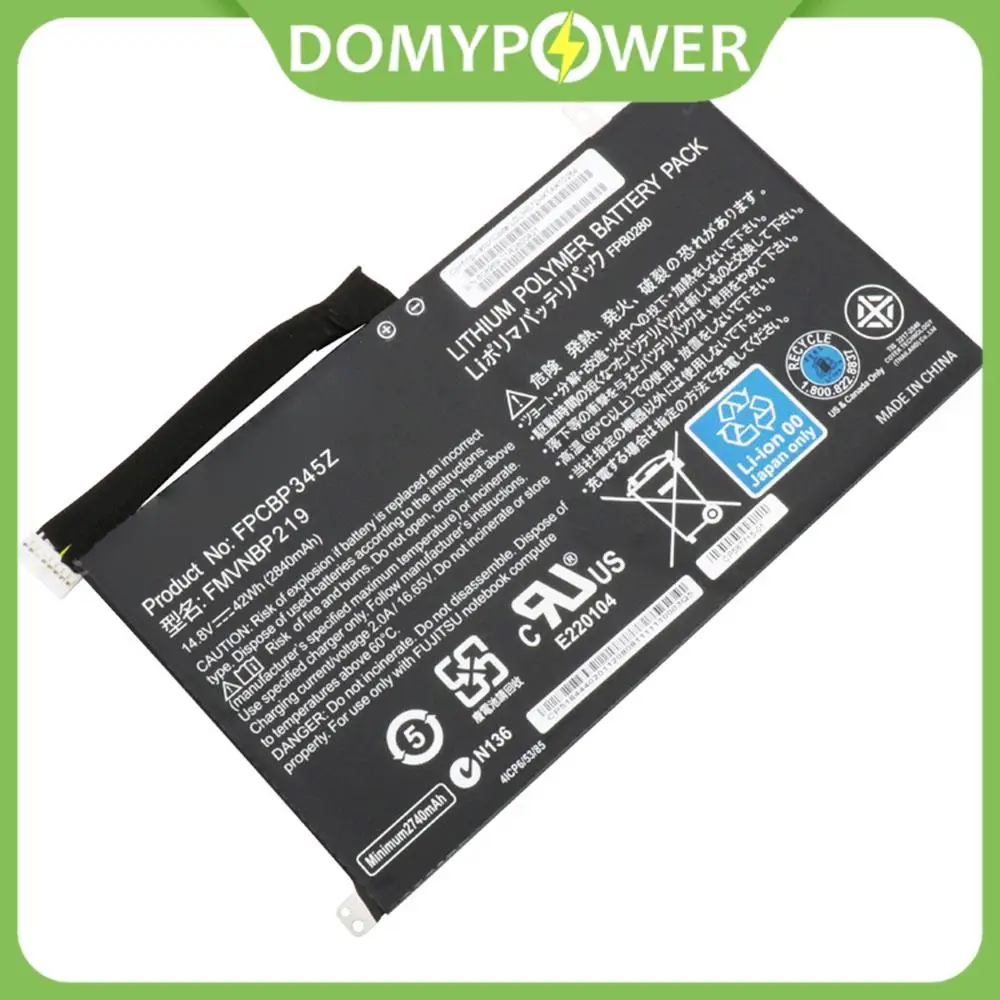 Laptop Battery for Fujitsu FMVNBP219 FPB0280 FPCBP345Z Lifebook UH572 ...