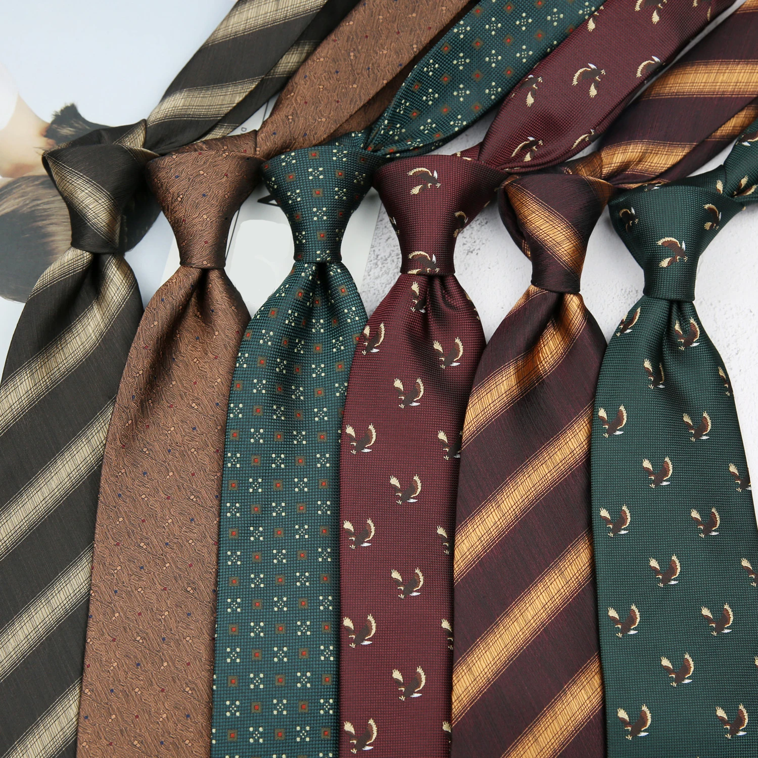 Linbaiway-8cm-British-Style-Printed-Neck-Tie-For-Men-Vintage-Paisley ...