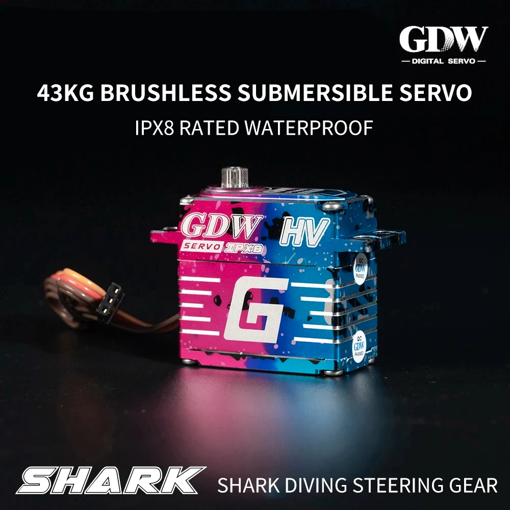 GDW-SHARK-IPX896-43KG-25T-HV-High-Torque-Waterproof-Brushless-Digital ...