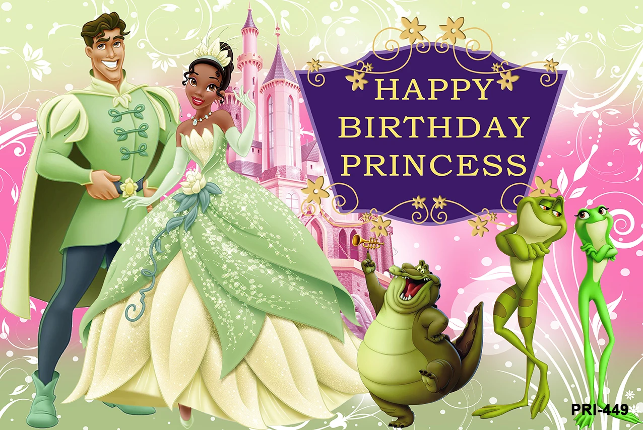 Disney Princesses With Tiana Background