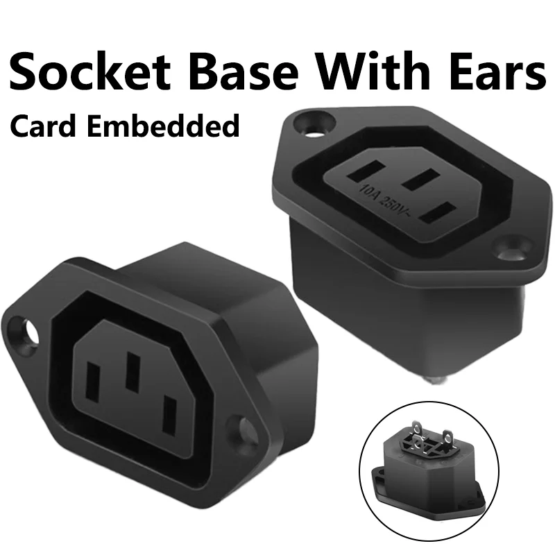 5-20-100PCS-AC-06-250V10A-lEC-320-C14-Female-AC-Power-Plug-Inlet-Socket ...