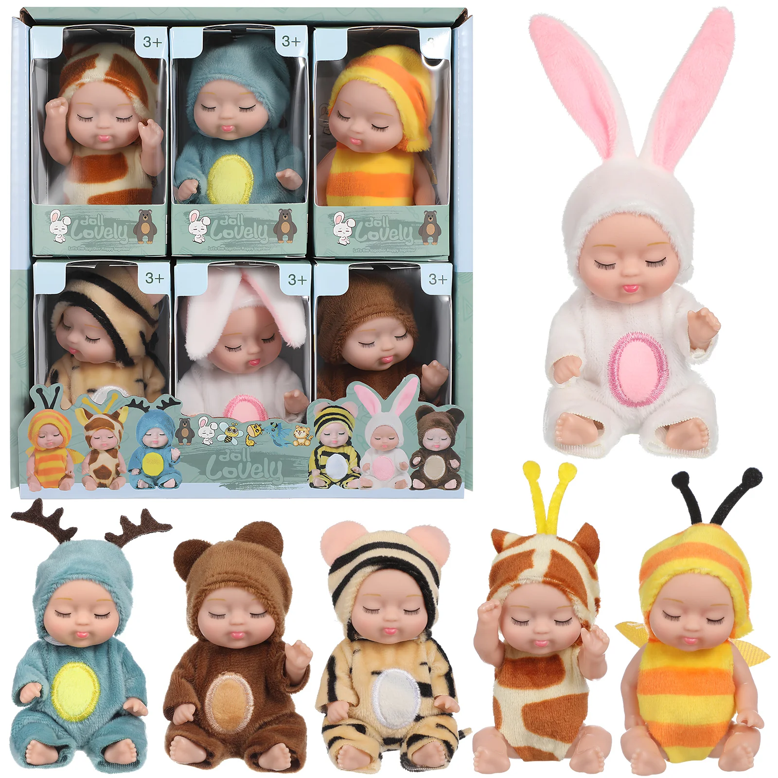 Mini-Baby-Dolls-for-Kids-Lifelike-and-Cute-Reborn-Tiny-Babies-with ...