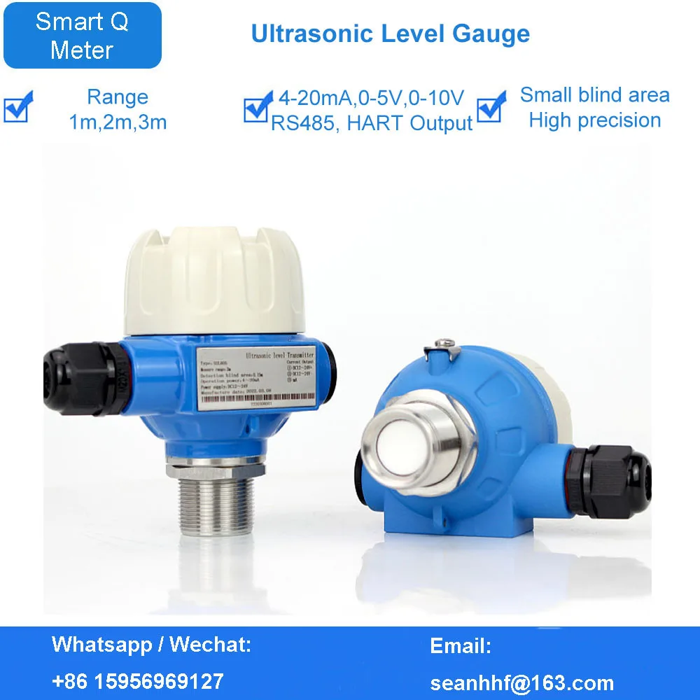 High-precision-integrated-ultrasonic-level-gauge-sensor-water-material-level-LED-liquid-level ...