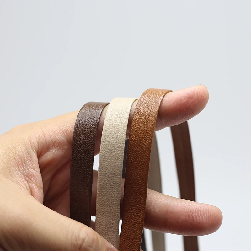 2m-brown-apricot-leather-rope-material-handmade-leather-rope-PU-flat ...