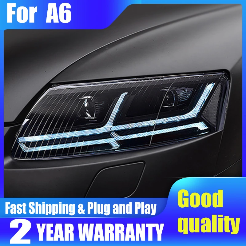 Car Styling For Audi A6 Headlights 2005-2011 A6 C5 C6 Led Headlight ...