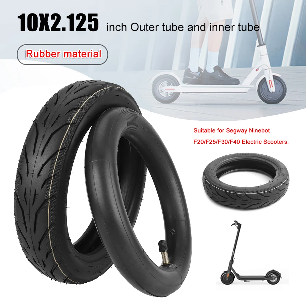 10*2.125 Inner and Outer Tires for Segway Ninebot F20 F25 F30 F40 ...